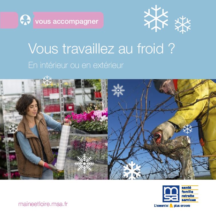 MSA – Santé Sécurité en Agriculture - Vous travaillez au froid